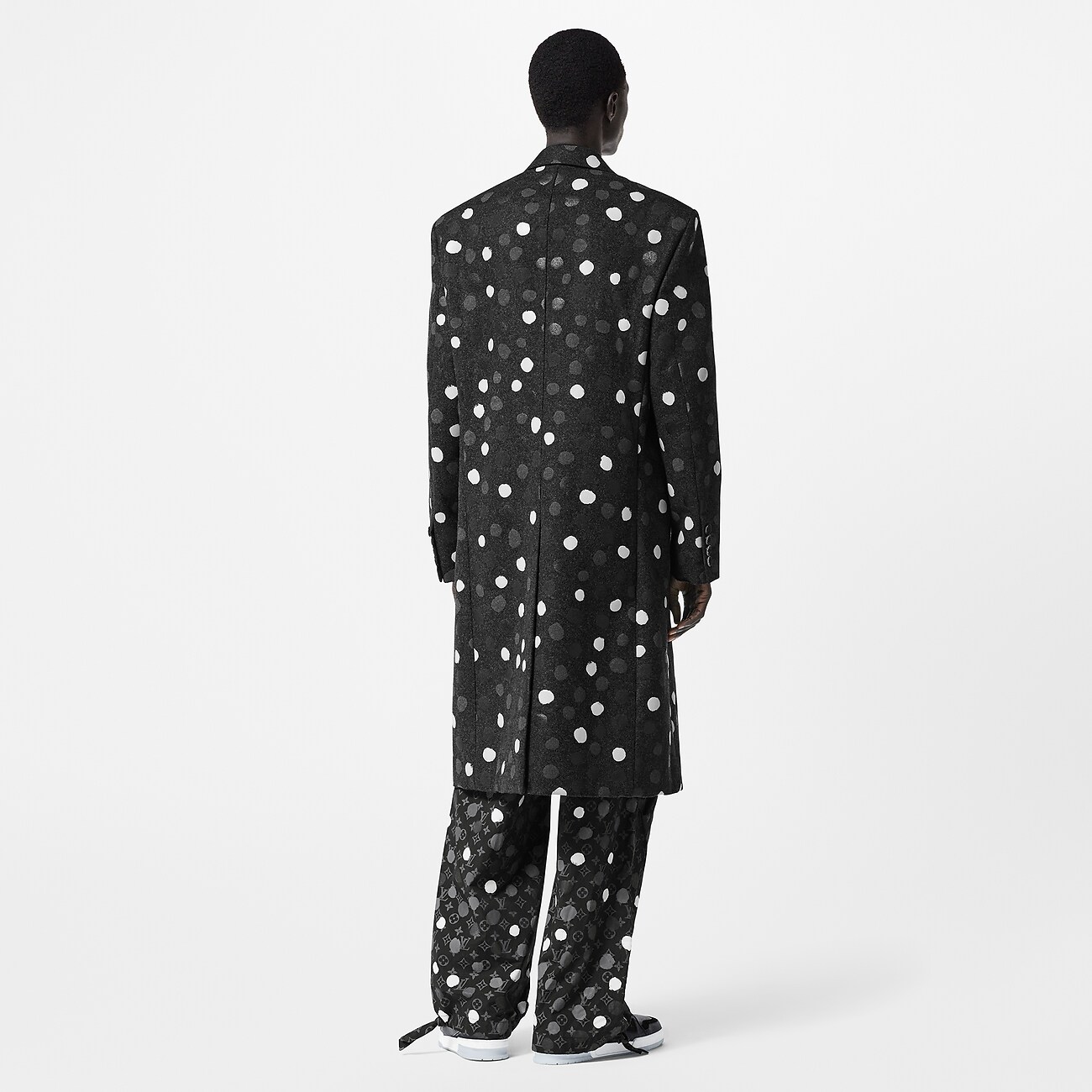 LV x YK Painted Dots Printed Coat - Men - Ready-to-Wear | LOUIS VUITTON
